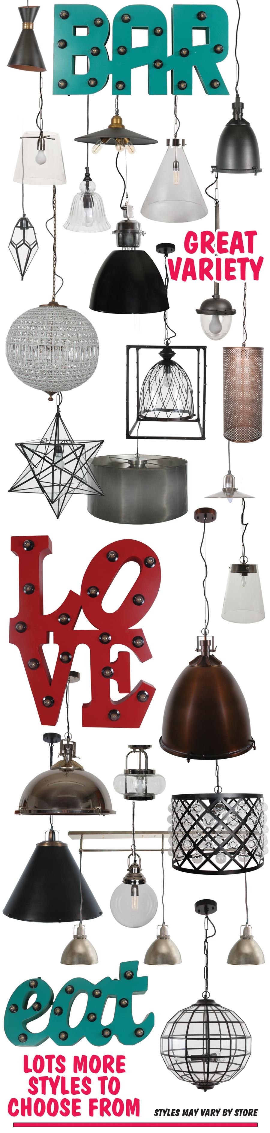 Big sale on beautiful hand-made lighting!